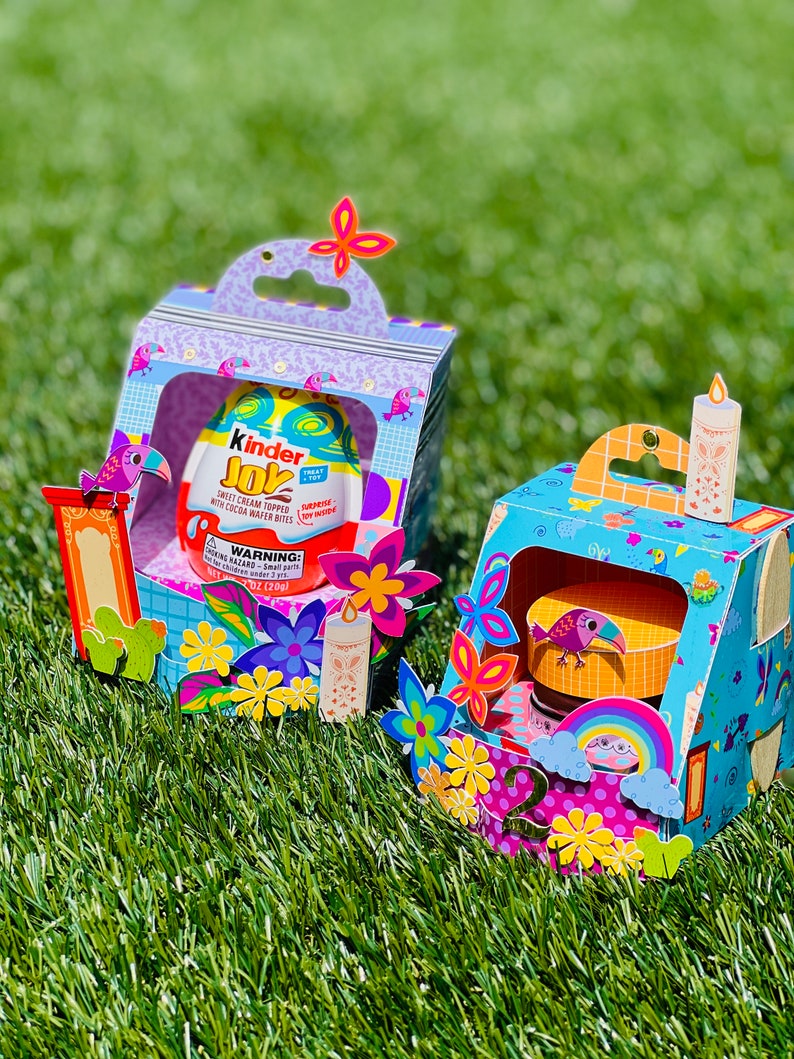 COMBO Kinder Joy Egg Box and Mini Nutella Box (2 TEMPLATES), Cutting ...