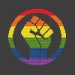 Cross Stitch Pattern Intersectional Flag Blm/lgbtq Cross Stitch Chart ...