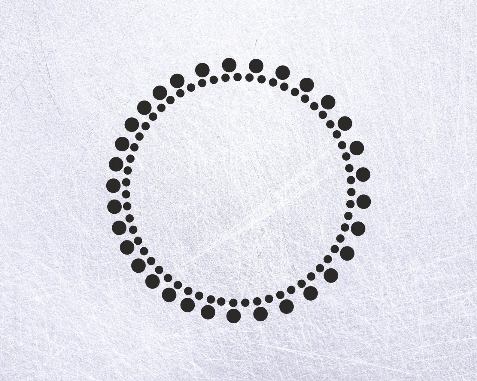 Dots Circle Border Frame Svg Circle Monogram Frame SVG Cut - Etsy
