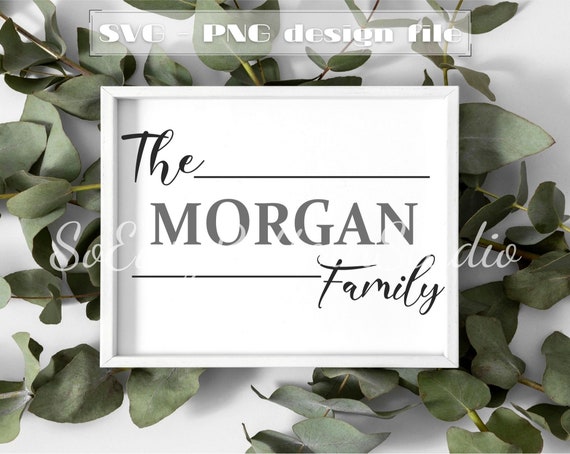 Family Last Name Svg Flower Border Svg Floral Border Split | Etsy