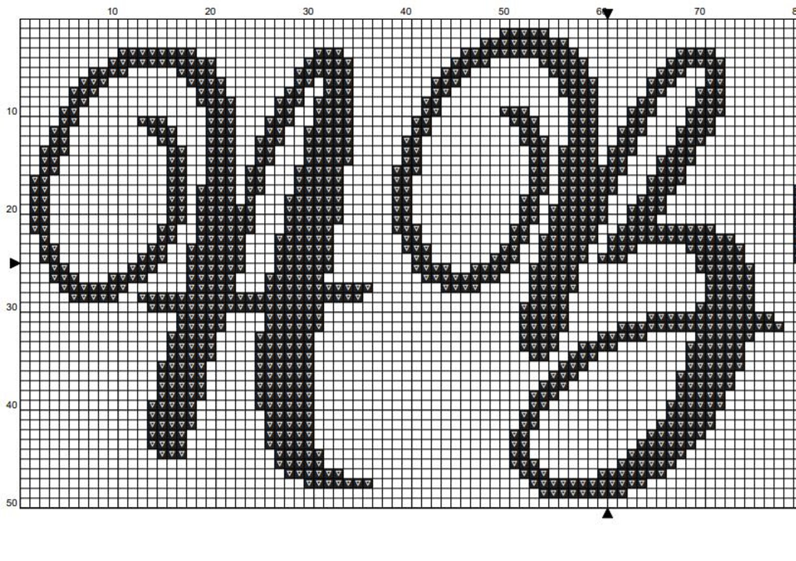 Alphabet Cross Stitch Pattern Calligraphy Font Letters Cross Stitch Pdf ...