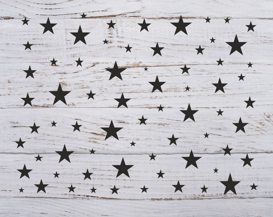 Stars Background Svg, Star Svg Files for Cricut, Silhouette Cut Files ...