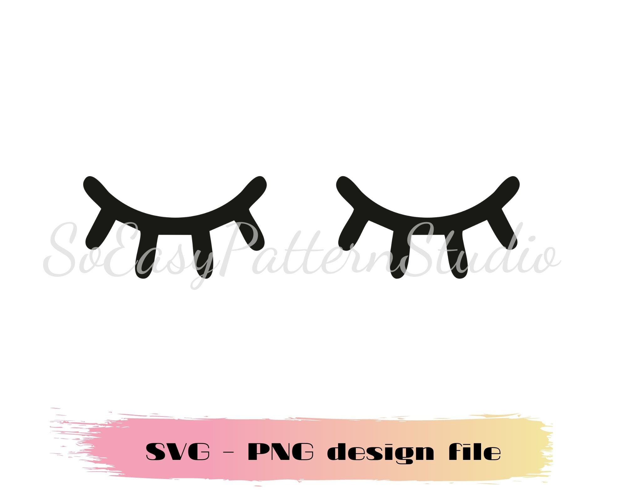 Cute Eyelashes Svg Files for Cricut Eyelashes Svg Eyes SVG Cutting File ...