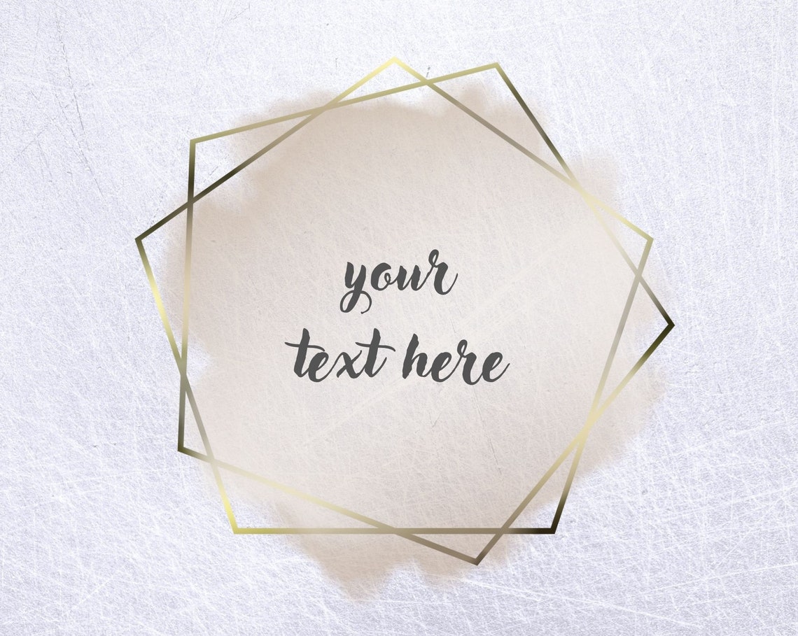 Png Sublimation Designs Frames Wedding Frame Gold Square - Etsy