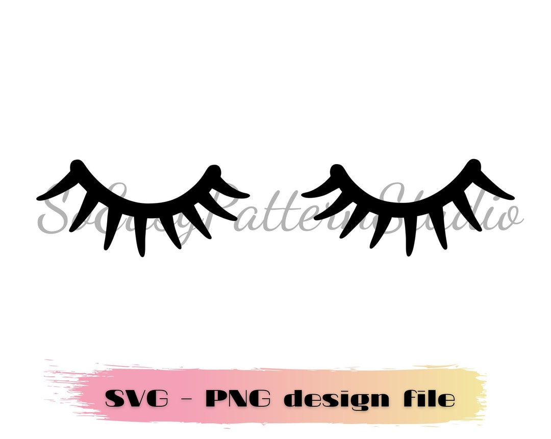 Cute Eyelashes Svg Files for Cricut Eyelashes Svg Eyes SVG Cutting File ...