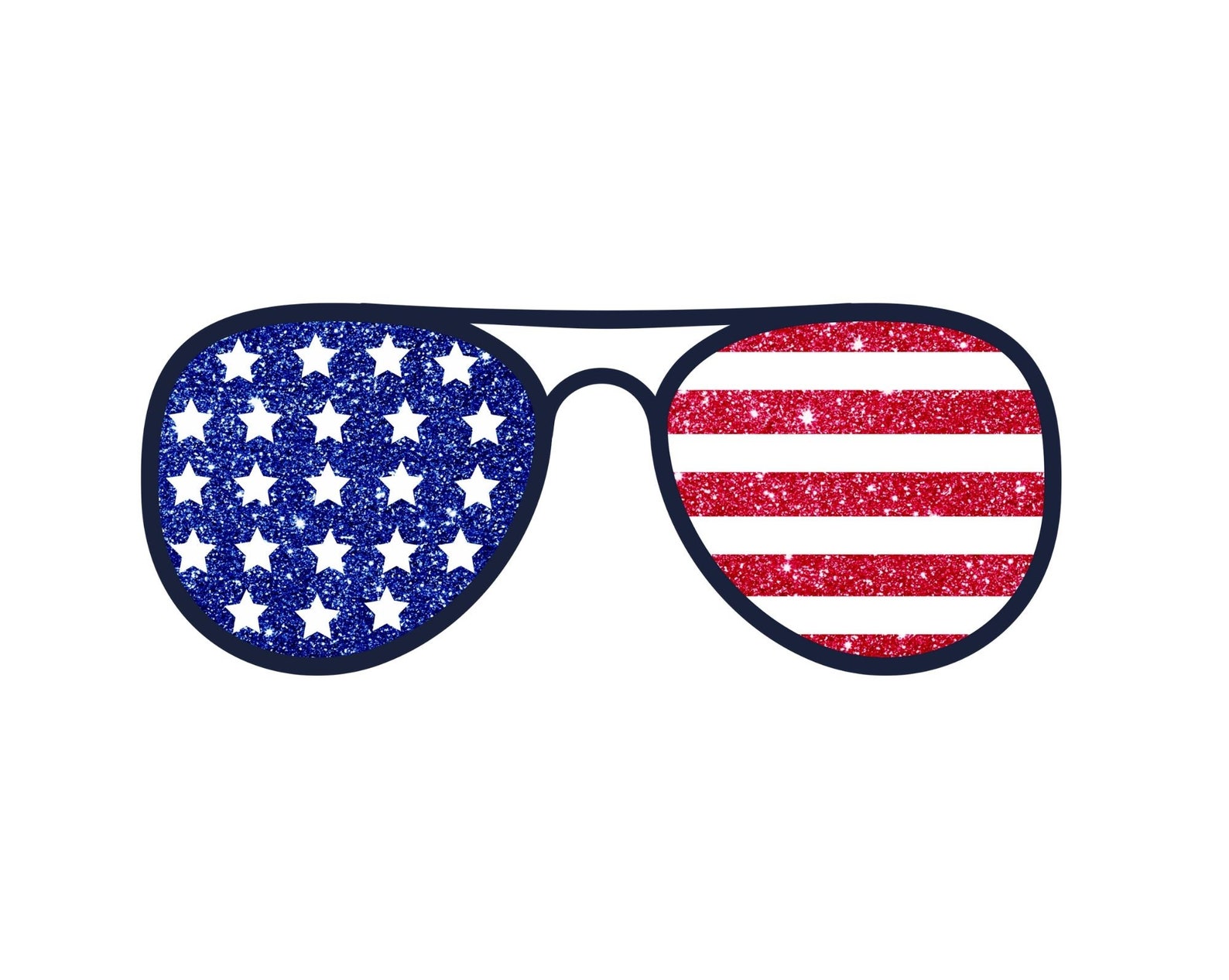 Sunglasses Png Patriotic America Glasses Png Aviator - Etsy
