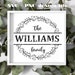 Family Last Name Svg, Flower Border Svg, Floral Border Split Monogram ...
