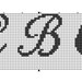 Alphabet Cross Stitch Pattern PDF, Calligraphy Font, Cursive Cross ...
