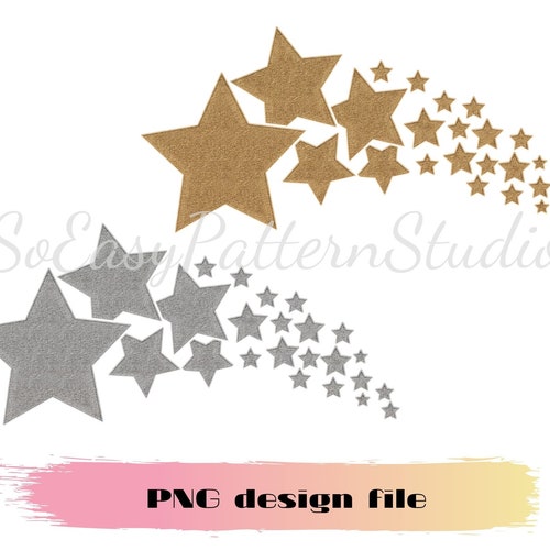 Star Svg Files for Cricut A Wave of Stars Png Gold Stars - Etsy