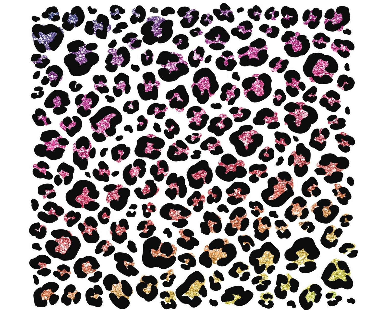 Leopard Print Png Colorful leopard Animal Print PNG | Etsy