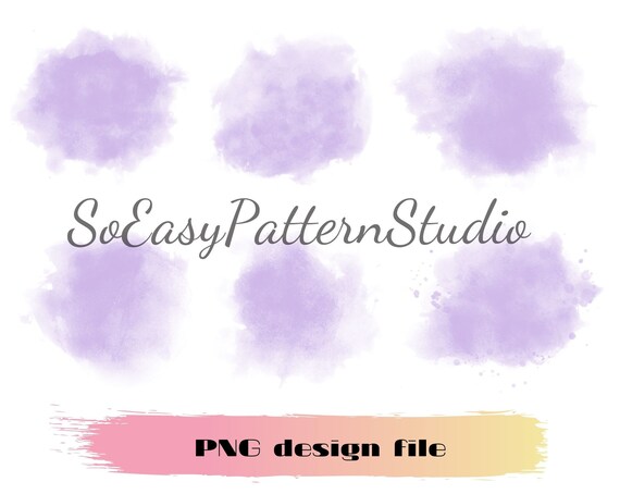 Purple Watercolor Splashes Png Bundle Paint Drip Hand - Etsy