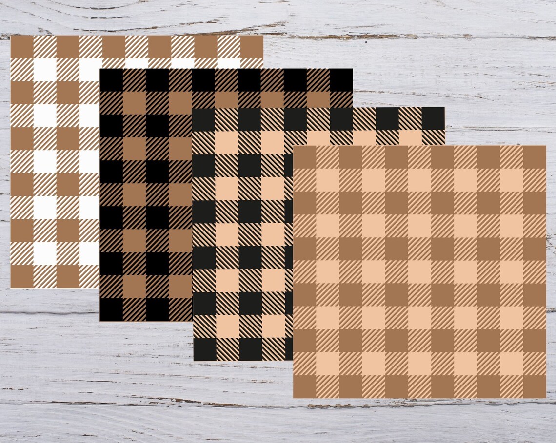 Fall Buffalo Plaid Bundle Png Plaid Pattern Backgrounds - Etsy
