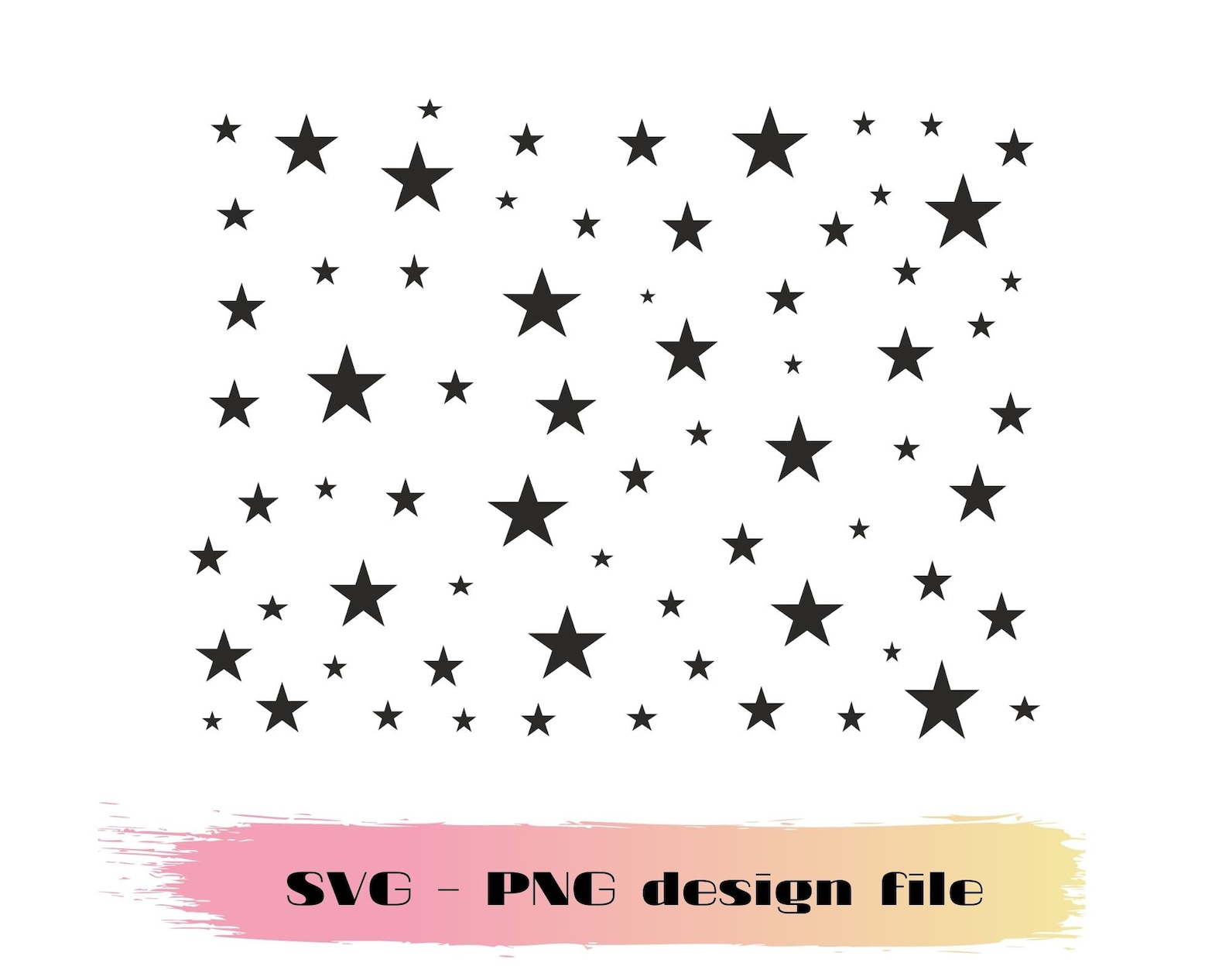 Stars Background Svg, Star Svg Files for Cricut, Silhouette Cut Files ...