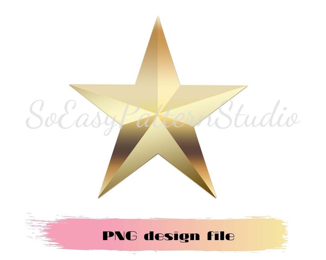 Copper Star Clip Art, 3D Star Png Design, Star Png Transparent ...
