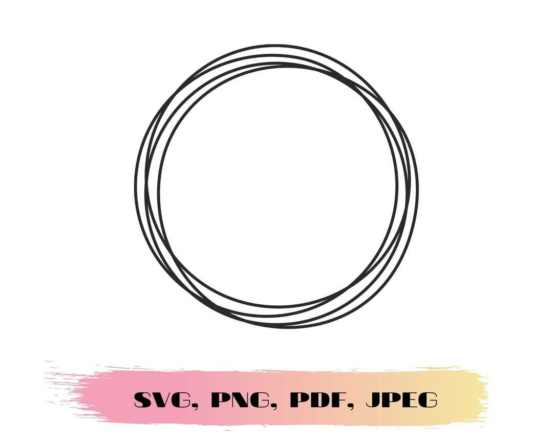 Circle Frame Svg, Circle Monogram Frame SVG, Silhouette Cut Files ...