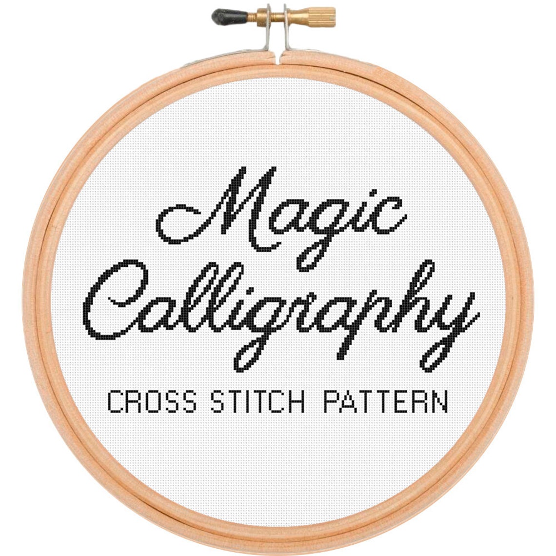 Alphabet Cross Stitch Pattern Calligraphy Font Letters Cross Stitch Pdf ...