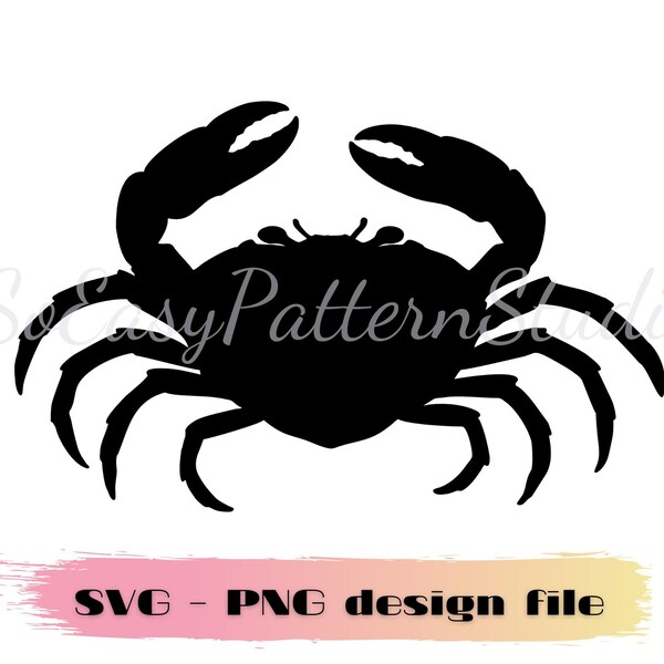 Silhouette Blue Crab - Etsy