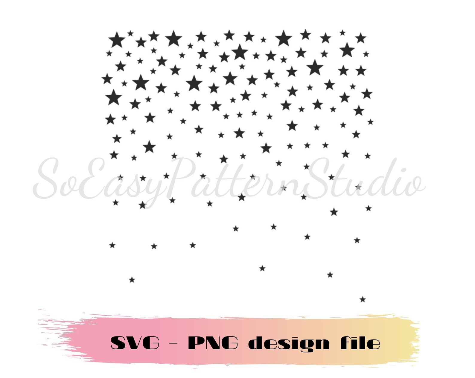 Star Svg Files for Cricut A Wave of Stars Cutting Files - Etsy