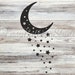 Stars and Moon Svg Files for Cricut, A Wave of Stars Png, Silhouette ...