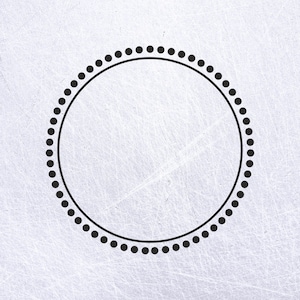 Dotted Frame Svg, Dots Circle Border Svg Cut Files for Cricut, Monogram ...