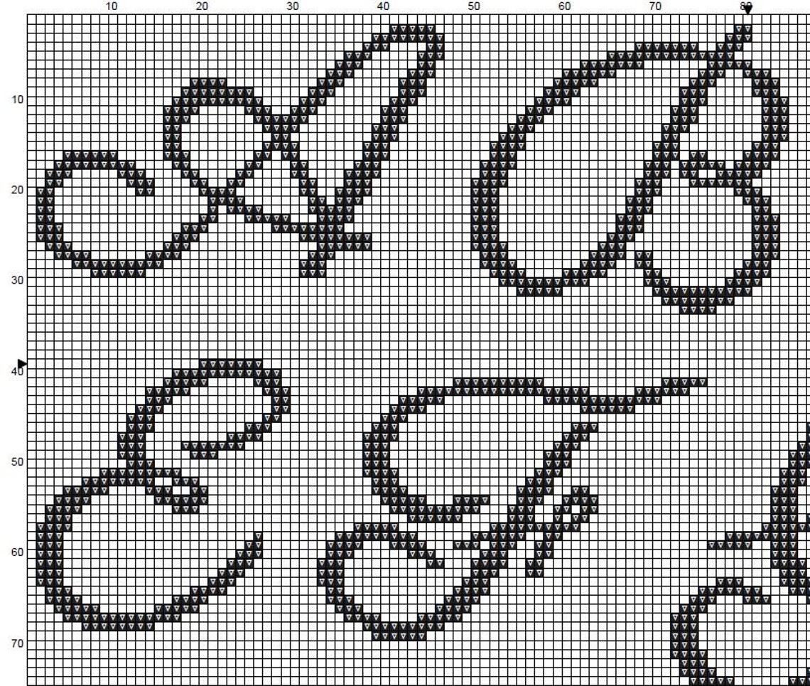 Alphabet Cross Stitch Pattern Calligraphy Font Letters Cross - Etsy