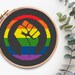 Cross Stitch Pattern Intersectional Flag Blm/lgbtq Cross Stitch Chart ...