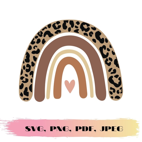 Rainbow Leopard - Etsy