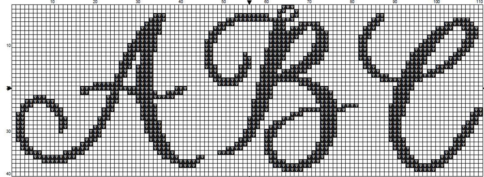 Alphabet Cross Stitch Pattern Calligraphy Font Letters Cross - Etsy