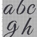 Alphabet Cross Stitch Pattern Calligraphy Font Letters Cross - Etsy