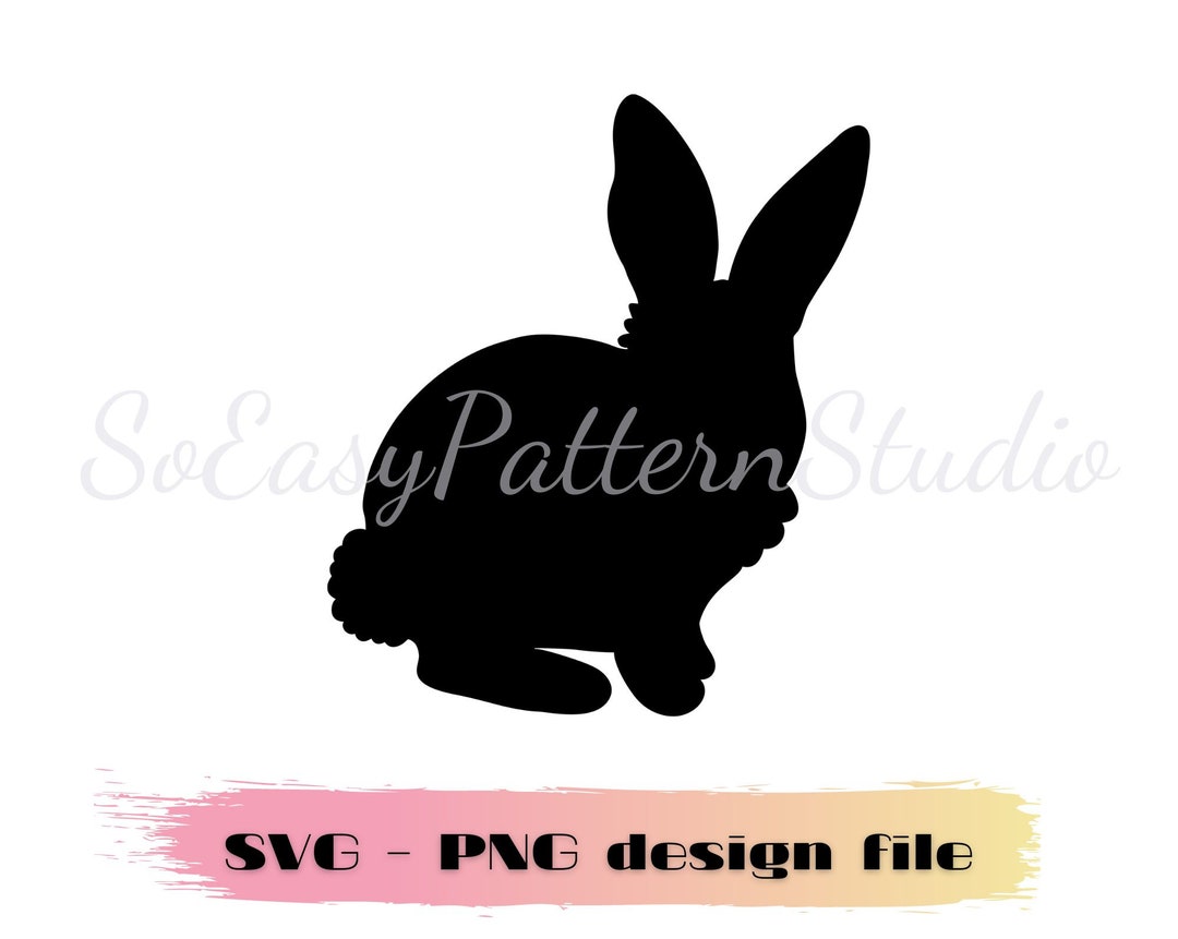 Easter Bunny Rabbit Svg File, Rabbit Silhouette Svg, Png, Cricut Cut ...