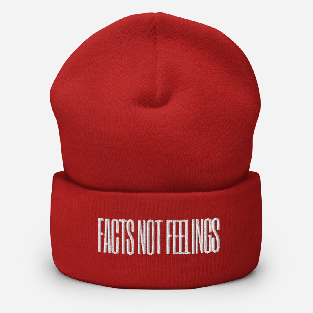 Facts Not Feelings Beanie | Conservative Hats | Ben Shapiro Hats ...