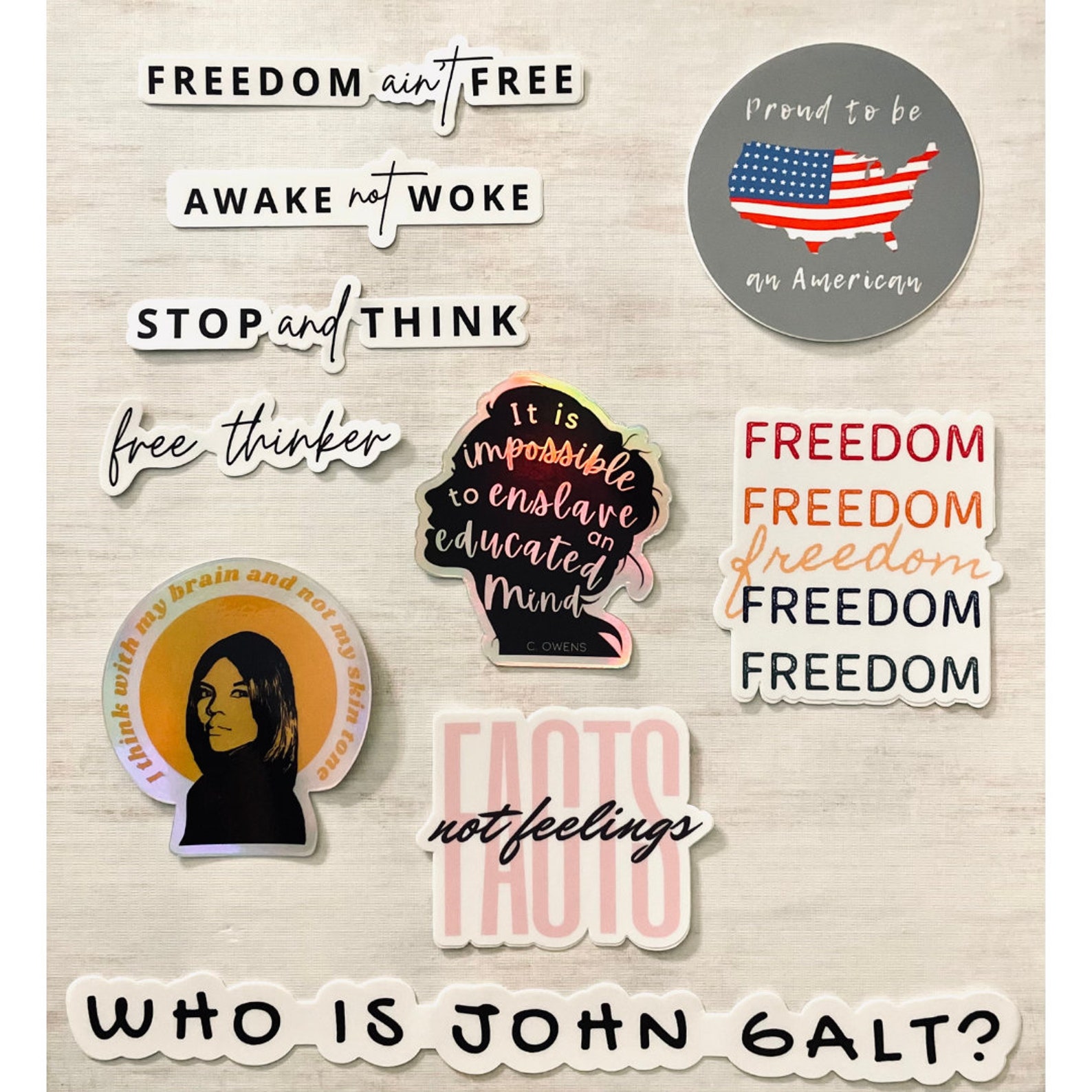 Ultimate Conservative Sticker Set (pack of 10) | Republican GOP Die-cut ...