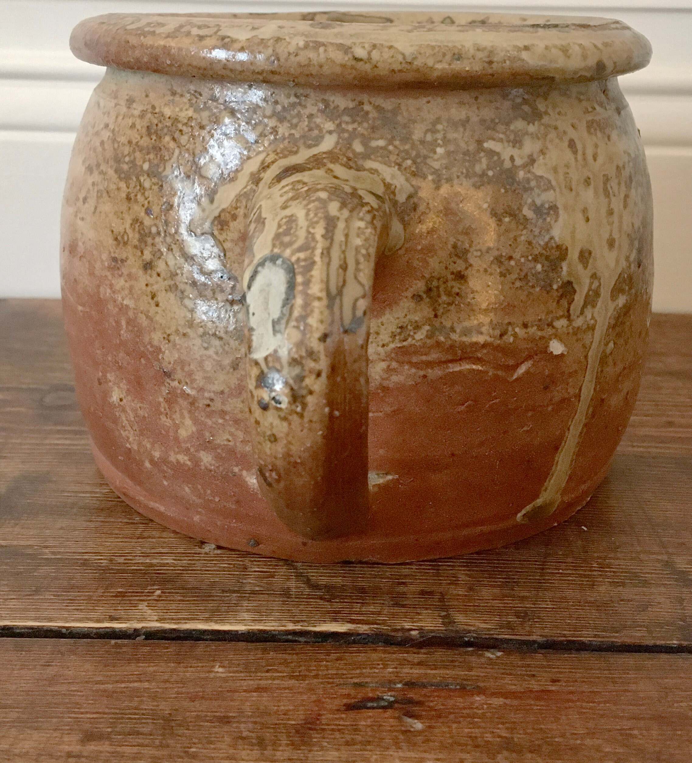 Antique 1800s French Confit Rillet Pot in Speckled Brown Tones - Etsy