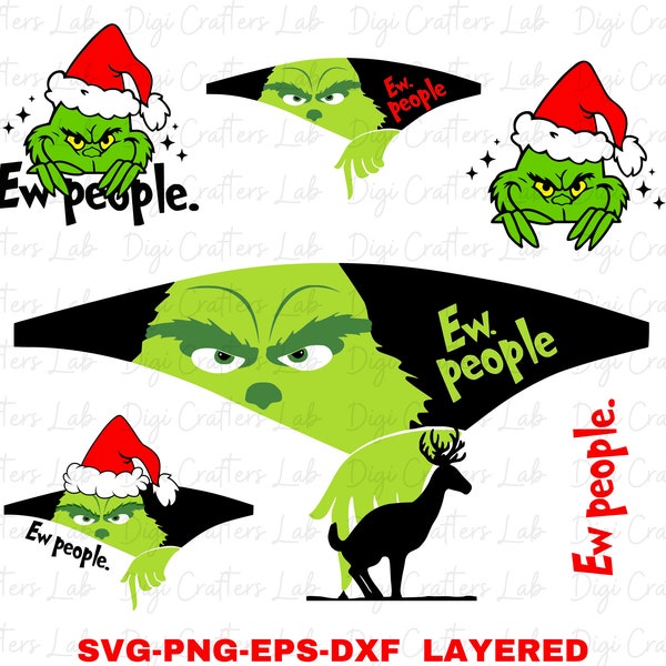 Grinch Peeker - Etsy