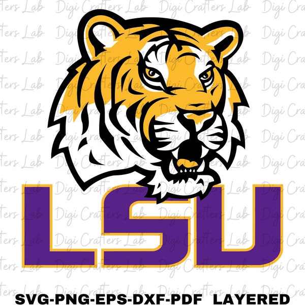 Lsu Tigers Svg - Etsy