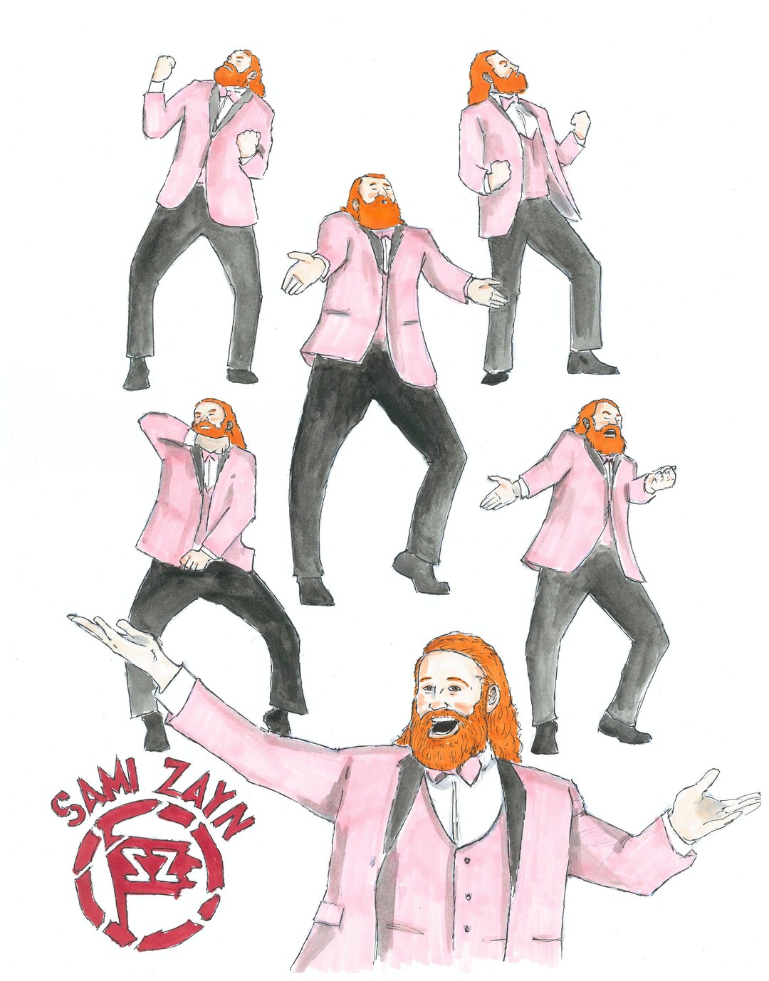 Sami Zayn Dance - Etsy