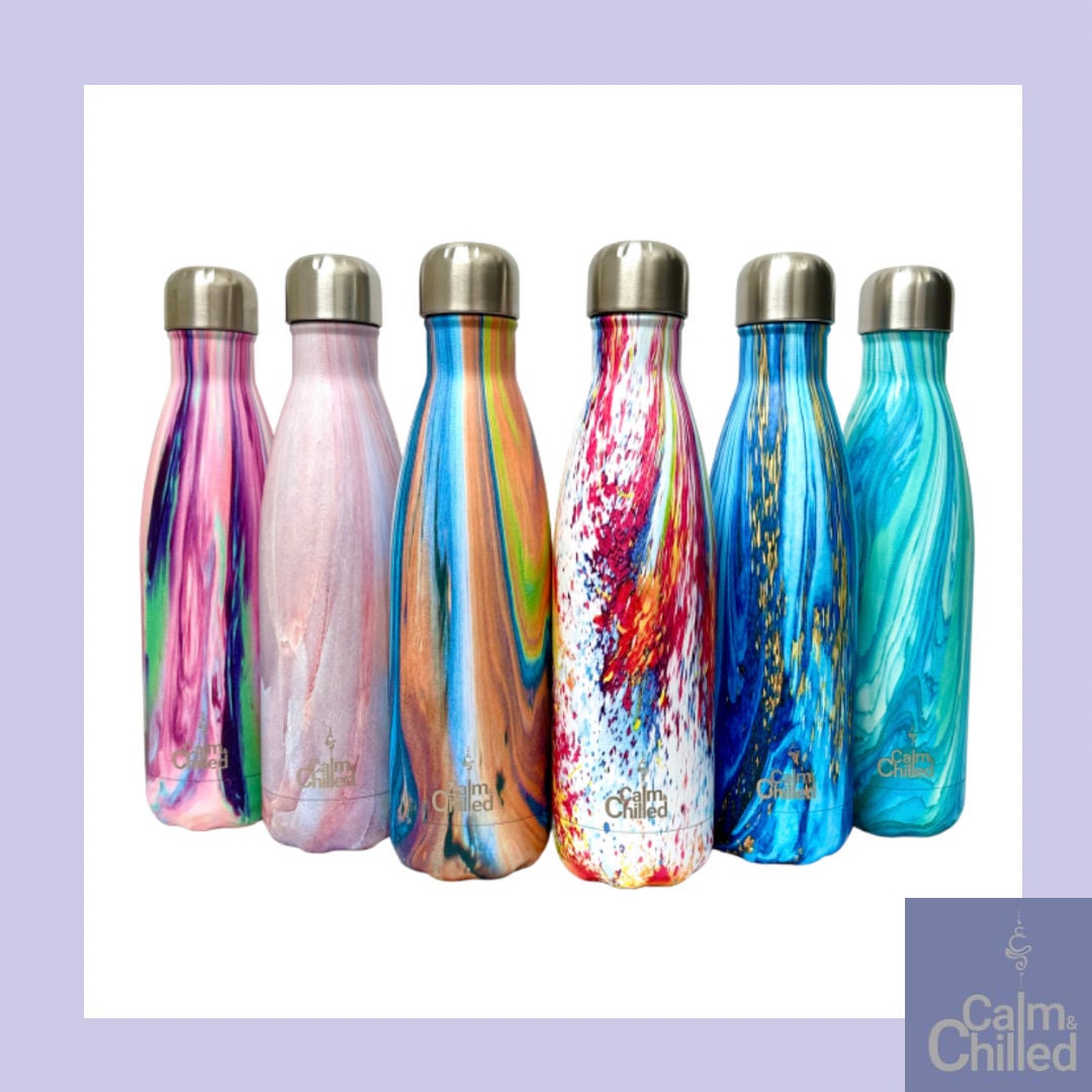 Personalised Water Bottle Vacuum Insulated Stainless Steel Chilly Flask ...