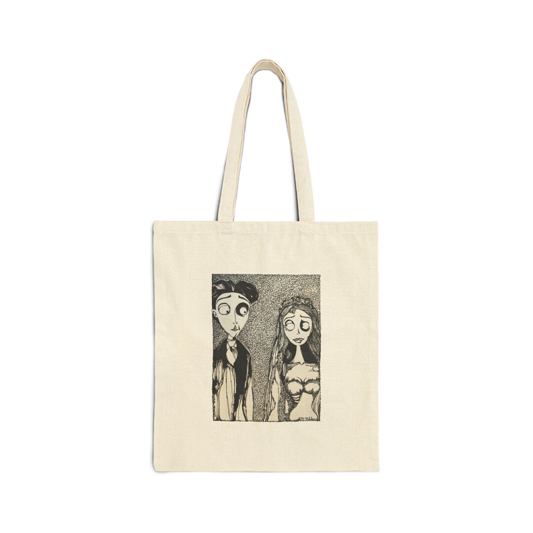 Corpse Bride Tim Burton Tote Bag Amazing Black Ink Design Original ...
