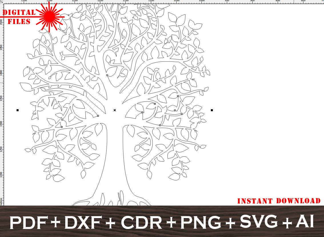 Laser Cut Pano Tree Lasercut SVG Home Decor Tree Patterns - Etsy