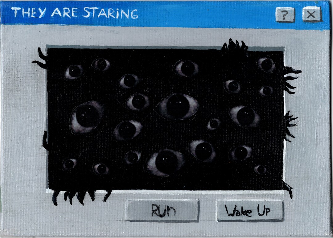 THEY ARE STARING: Liminal Windows Art - Etsy