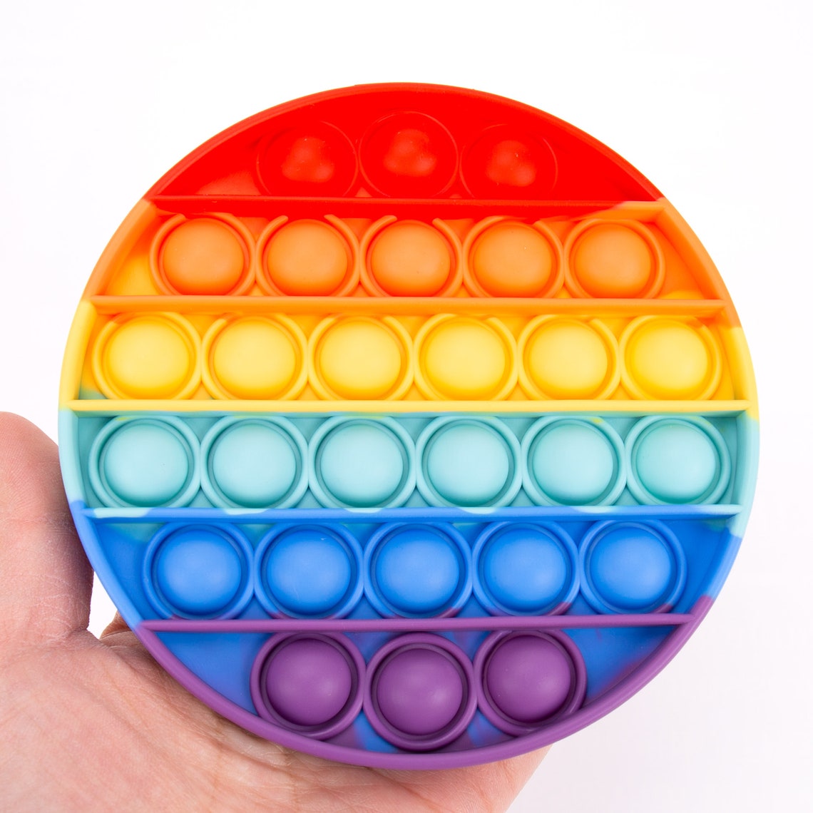 Rainbow Pop It Fidget Toy Bubble Fidget Sensory Toy Shell | Etsy