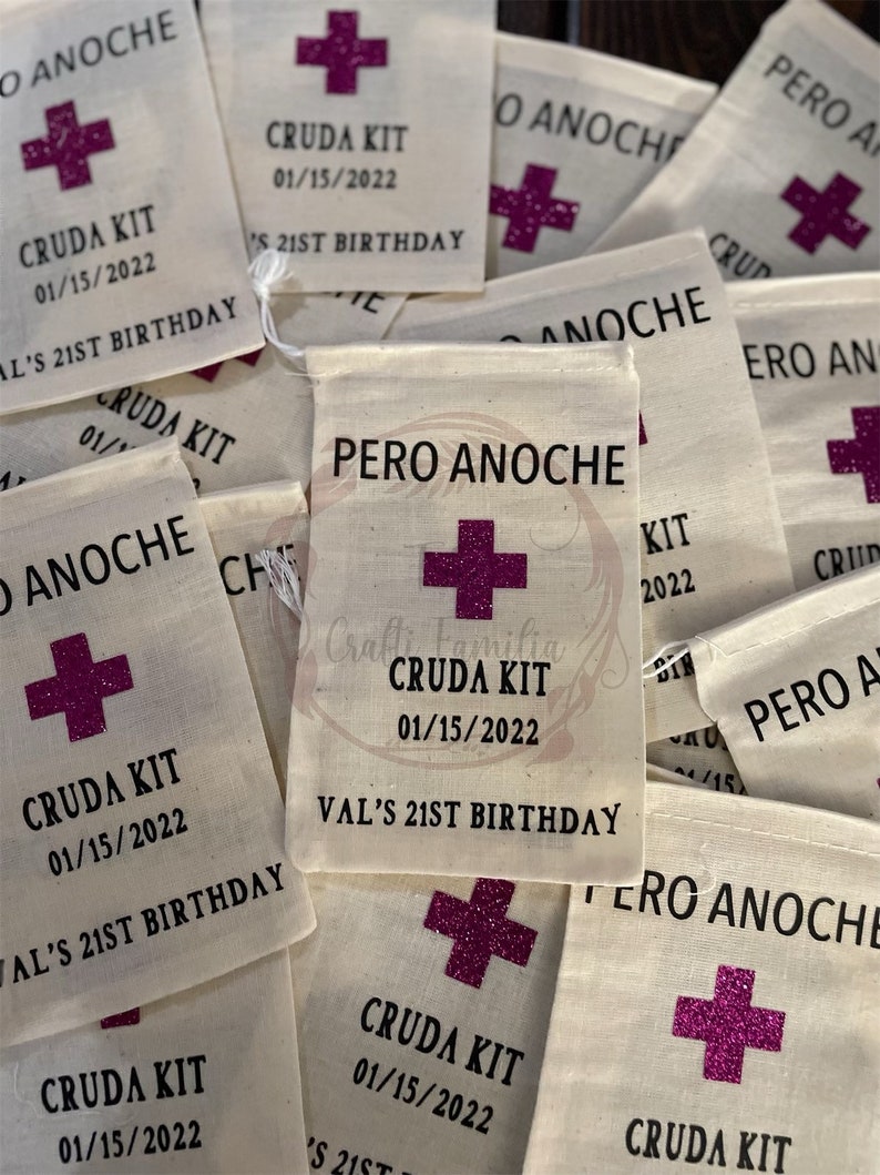 Kit Cruda Hangover Kit Pero Anoche Boda Despedida De Soltera 21st Bday ...