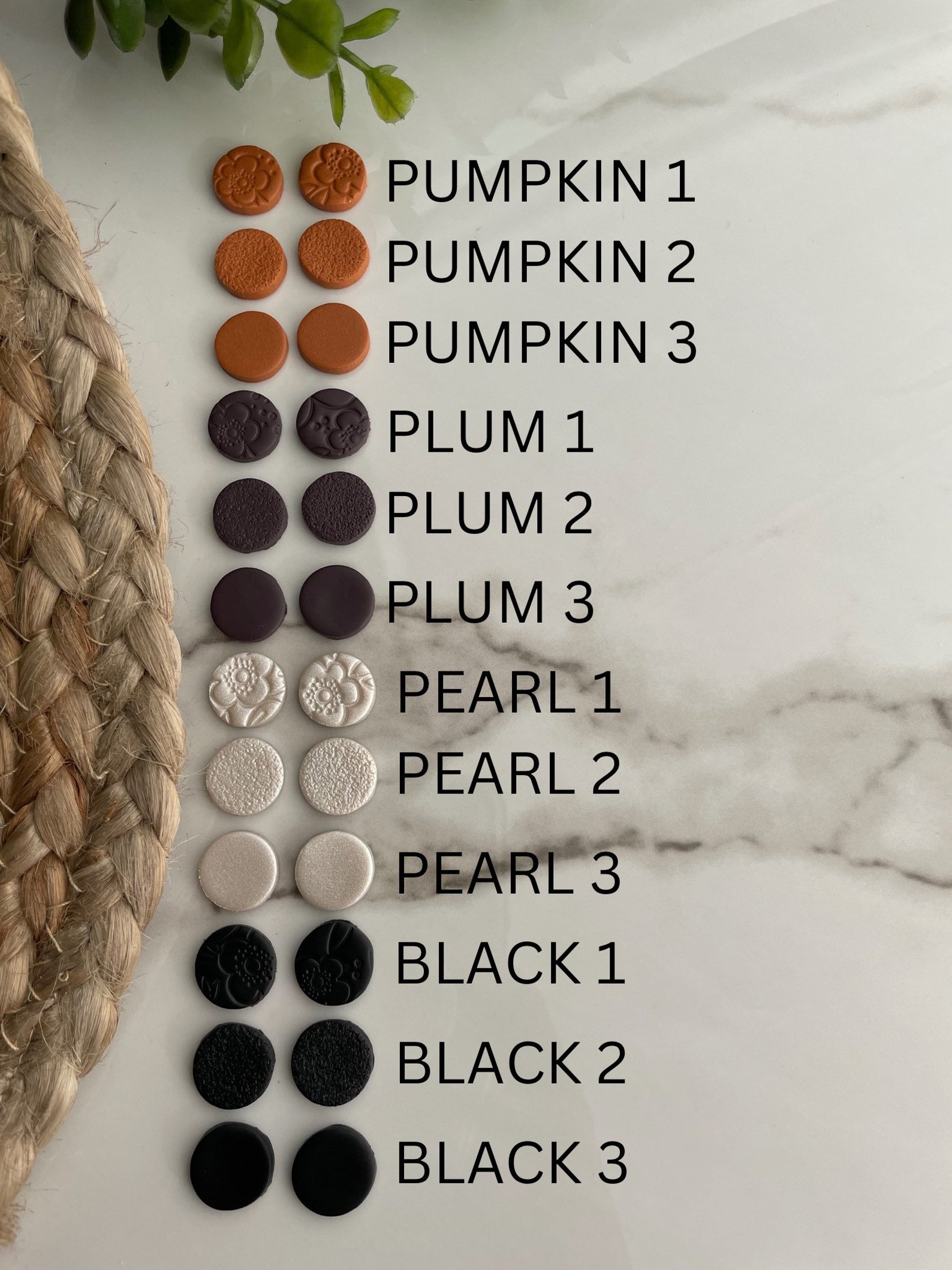 Choose Your Own Stud Pack 1.5CM PATTERNS Polymer Clay - Etsy