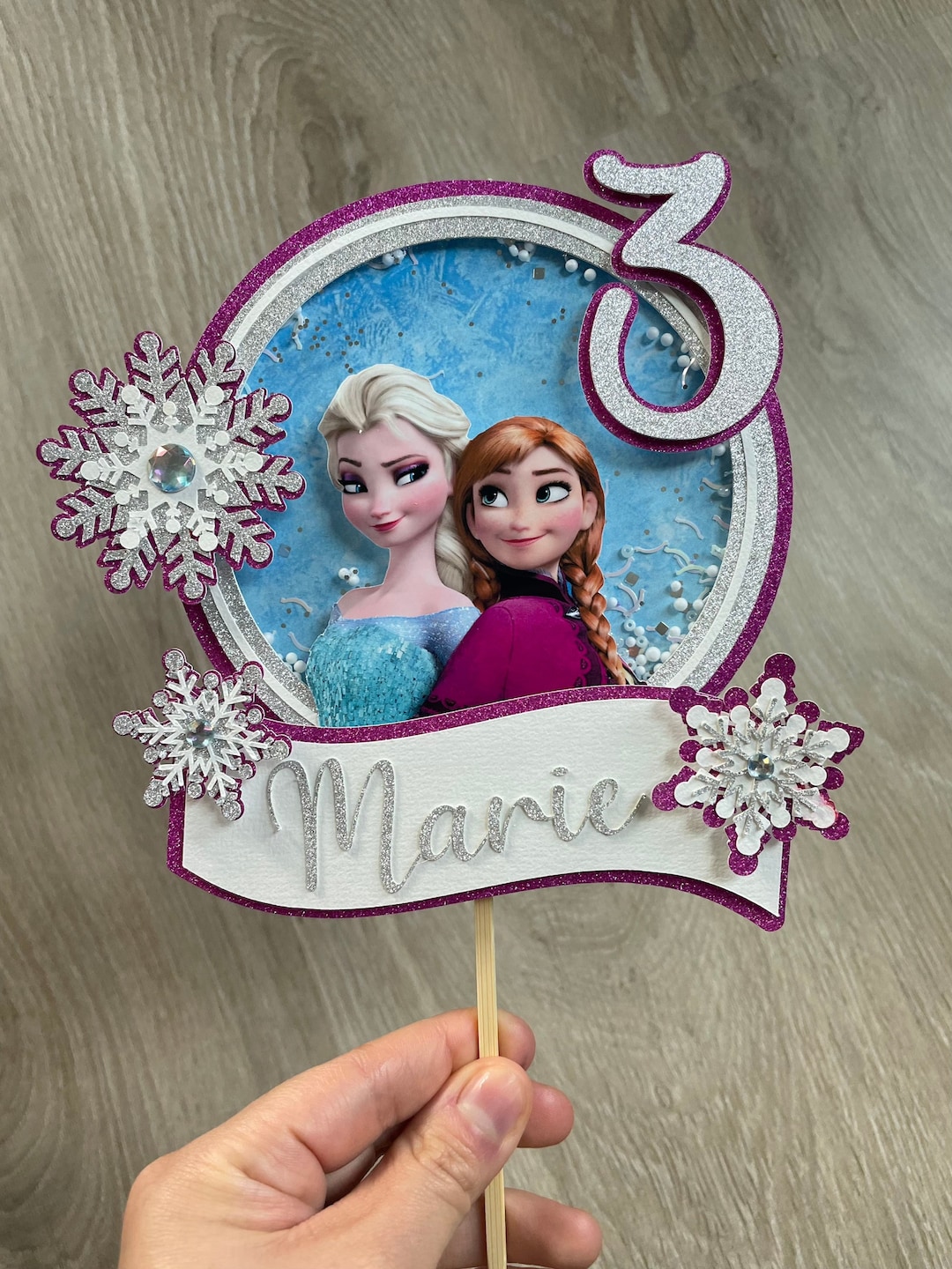 Elsa and Anna Cake Topper Frozen Cake Topper Anna Birthday Cake ...
