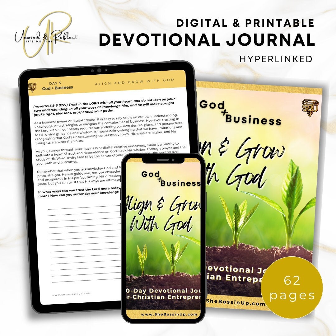 Journal 30-day Digital Devotional Guide | Daily Alignment | Christian ...
