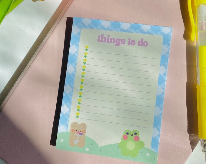Things to Do Memo Pad-cute Memo Pad,pretty Memo Pad,kawaii Memo Pad ...