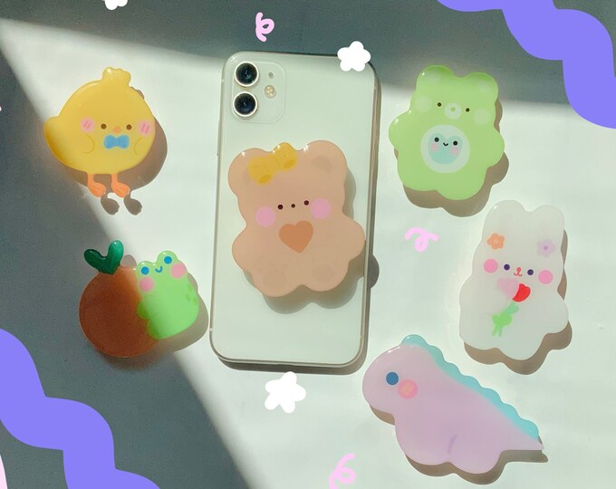 Cute Phone Griptok//cute Phone Holder,kawaii Phone Holder,pretty Phone ...