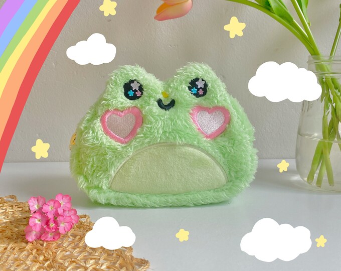 The Froggy Pouch-froggy Bag-frog Bag-frog Purse-women Plush Bag-cute ...