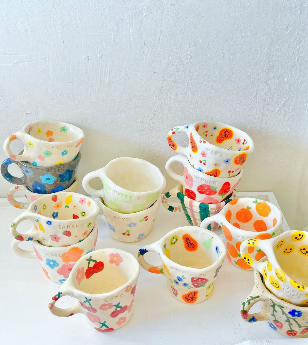 PREORDER: Custom Ceramic Pottery Handmade Mug-cute Aesthetic Mug-mugs ...