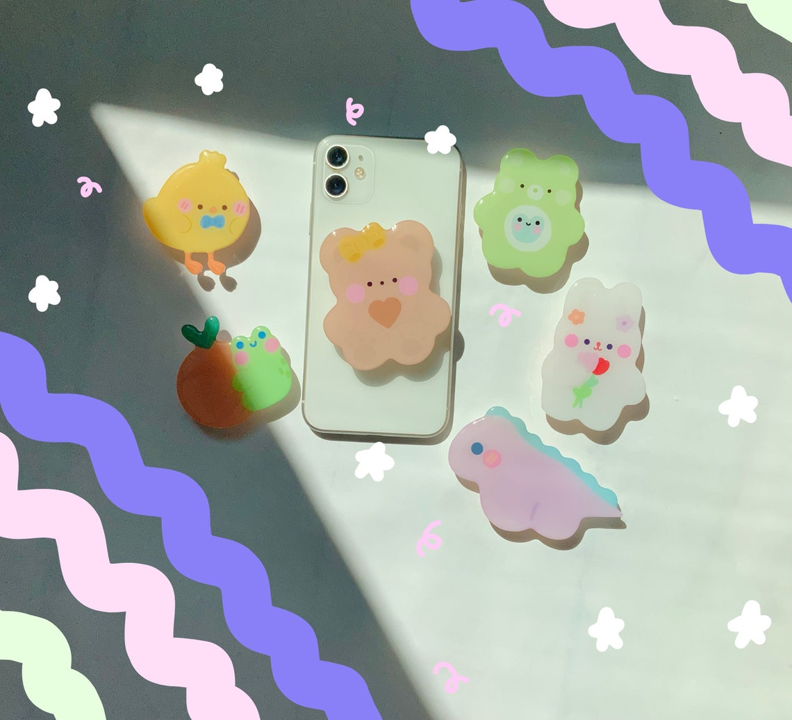 Cute Phone Griptok//cute Phone Holderkawaii Phone - Etsy
